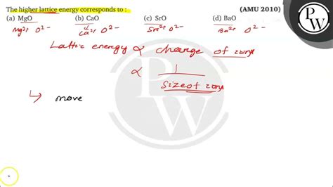 The Higher Lattice Energy Corresponds To A Mathrm{mgo} B Mathrm{cao} C