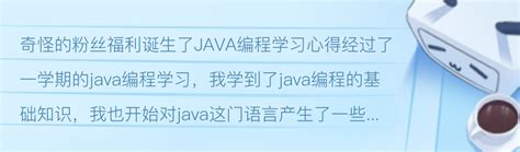 Java编程学习心得（编程课可用，785字留有大量扩写余地，纯原创） 哔哩哔哩