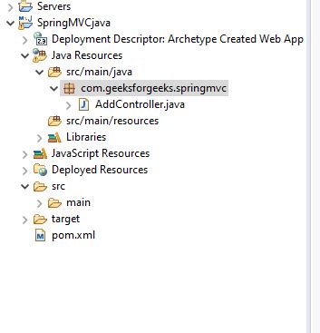 Spring MVC Using Java Based Configuration GeeksforGeeks