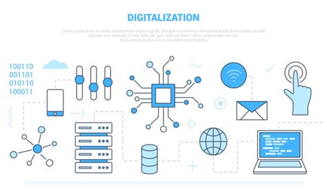 Digitalization Background Illustrations Royalty Free Vector Graphics