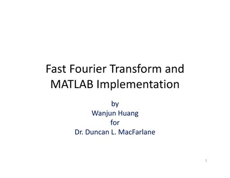 apuntes sobre la fft en matlab fast fourier transform and matlab