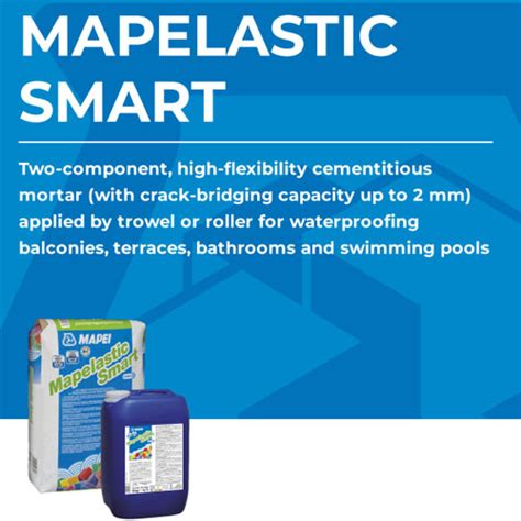 Mapei Mapelastic Smart A B High Performance Flexible Cementitious Waterproofing System