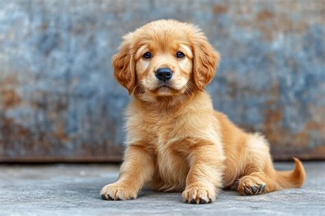 Cute Dog Sitting On Floor Premium Ai Generated Image