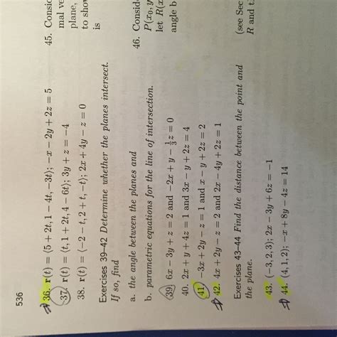Solved Solve Dtermine If The Line Intersect The Plane Chegg