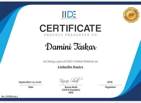 damini taskar on linkedin indianinstituteofdigitaleducation webinar