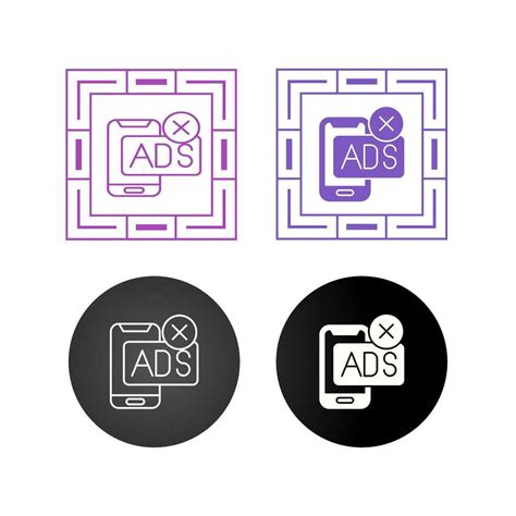 Ad Block Vector Icon 26649107 Vector Art At Vecteezy