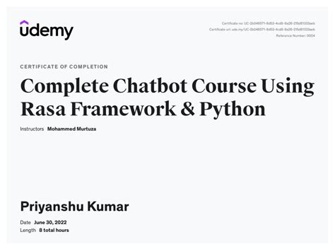 Priyanshu Kumar On Linkedin Rasa Udemy Phython Ml