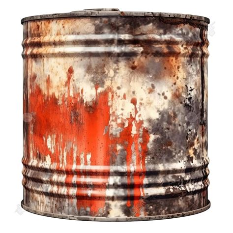 Heavy Metal Rust Barrel Isolated On White In The Style Of Light Red And Premium Ai Generated Image Heavy Metal Rust Barrel Isolated On White In The Style Of Light Red And Premium Ai Generated Image