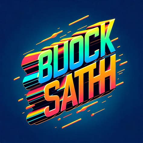 Animated Block Sathi Text Vibrant Color Gradient Animation Ai Art