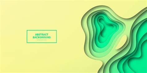 종이 컷 배경 녹색 추상파 모양 트렌디 한 3d 디자인 0명에 대한 스톡 벡터 아트 및 기타 이미지 0명 3차원 형태 곡선 Istock