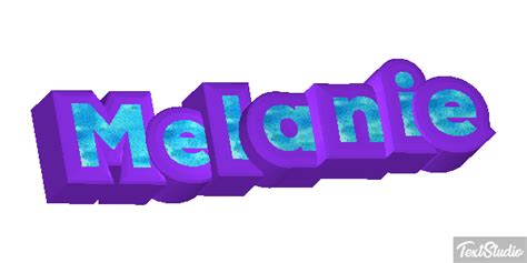 Mélanie Name Animated  Logo Designs