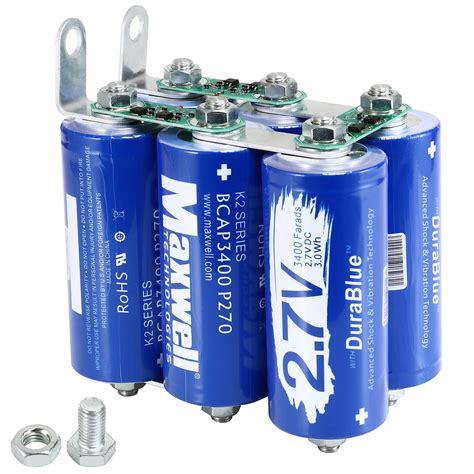 Maxwell Durablue 16v 567f Super Capacitor Battery 6pcs 27v 3400farads