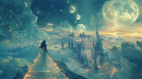Free Celestial Fantasy Vista Image Fantasy Celestial Cityscape