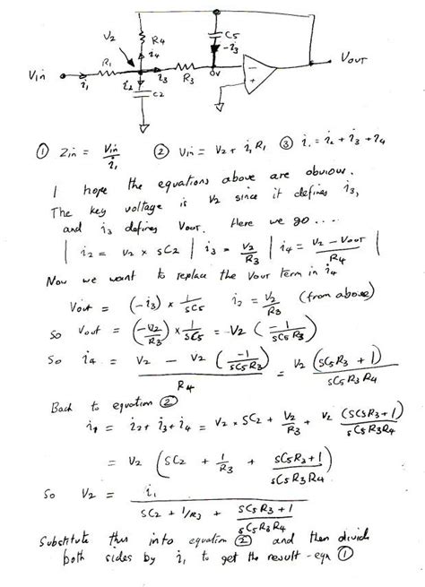 Calculating Input Impedance Of Multiple Feedback Low Pass Filter Page 1