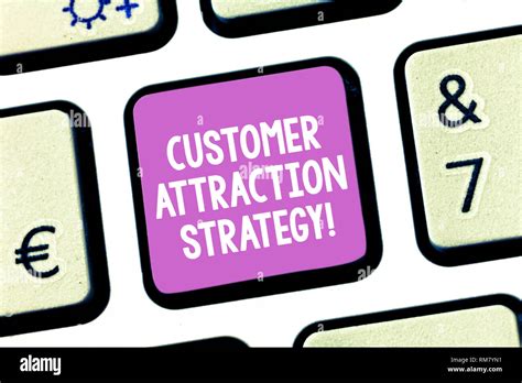 Handwriting Text Writing Customer Attraction Strategy Concept Meaning