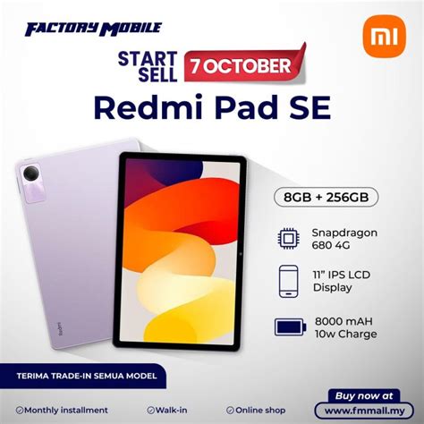 Redmi Pad Se Gb Ram Gb Rom Lazada