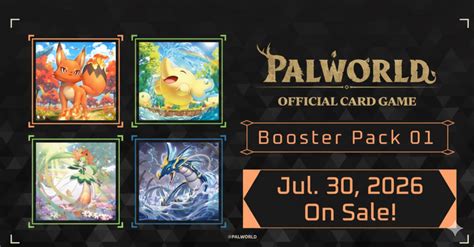 Palworld Official Card Game Dawn Of Palpagos Booster Box And Trial Deck