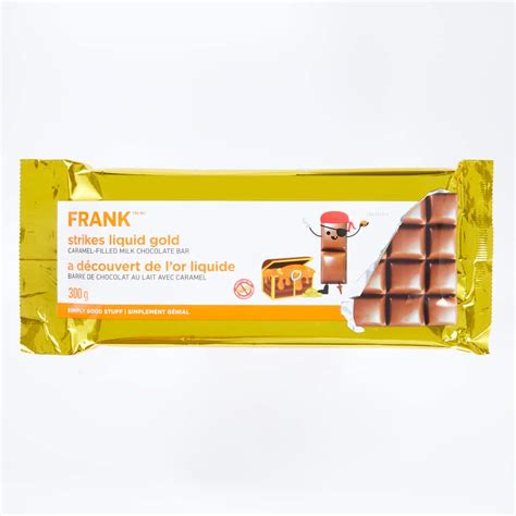 Frank Caramel Filled Milk Chocolate Bar 300 G Outlet Frank Store