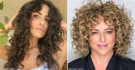 Flattering Ways To Pair Curtain Bangs With Curly Hair
