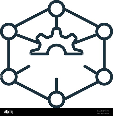 DAO Icon Monochrome Simple Sign From Blockchain Collection DAO Icon