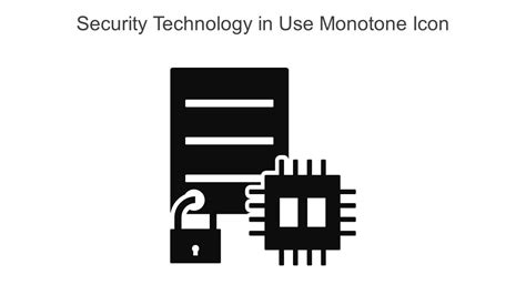 Security Technology In Use Monotone Icon In Powerpoint Pptx Png And Editable Eps Format PPT Example