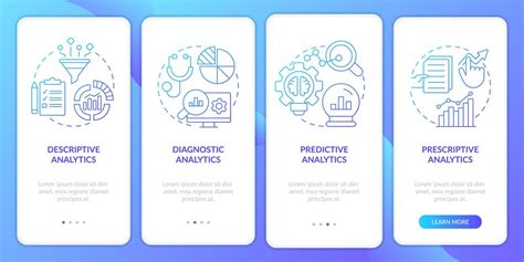 Premium Vector Variety Of Data Analytics Blue Gradient Onboarding