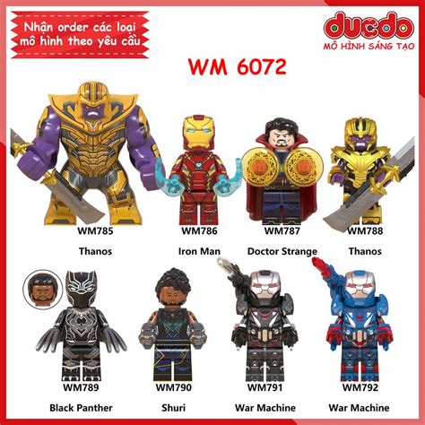 Minifigures Thanos Và Các Siêu Anh Hùng Iron Man Tuyệt Đẹp Đồ Chơi