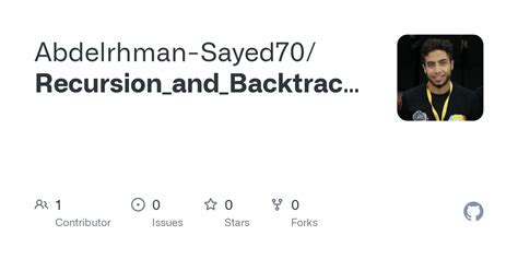 GitHub Abdelrhman Sayed70 Recursion And Backtracking