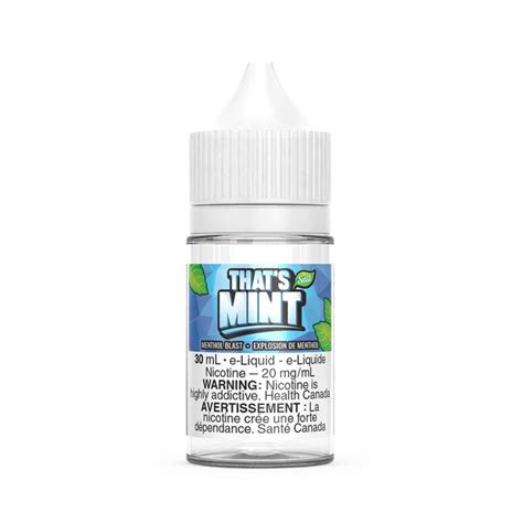 Thats Mint Salt Menthol Blast 30ml 20mg — Fat Panda Webstore