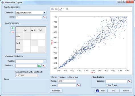The Vantage Point Excel Modelrisk Multivariate Copulas