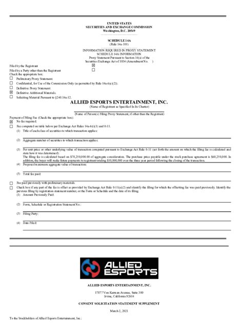 Fillable Online Schedule 14a Preliminary Proxy Statement Definitive Fax Email Print Pdffiller