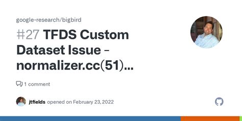 Tfds Custom Dataset Issue Normalizercc51 Loginfo Precompiled