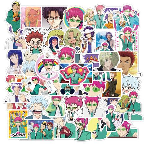 50pcs Disastrous Life Saiki K 2 Stickers Au Sticker World