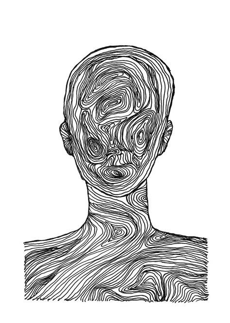 Abstract Portrait Drawing
