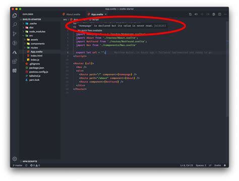 cannot suppress import warnings inside script tags · issue 79 · jamesbirtles svelte vscode