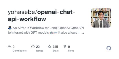 Github Yohasebeopenai Chat Api Workflow 🎩 An Alfred 5 Workflow For Using Openai Chat Api To