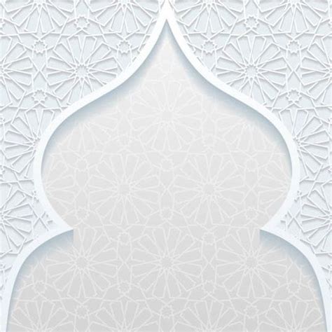 모스크 개요 흰색 배경 벡터 Eps Uidownload