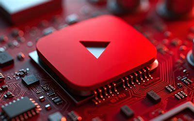 Download Youtube 3d Red Logo 4k Red Motherboard Youtube Logo