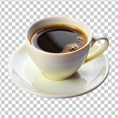 투명 한 배경 에 있는 커피 컵 프리미엄 Ai 생성 Psd