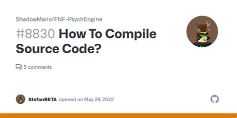 How To Compile Source Code Issue 8830 ShadowMario FNF PsychEngine