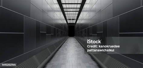 우주선의 기술 터널 통로 미래 우주 및 공상 과학 복도 룸 쇼케이스 조명 빔 터널 현대 미래 쇼룸 바닥 및 벽 기술 3d 배경 0명에 대한 스톡 사진 및 기타 이미지