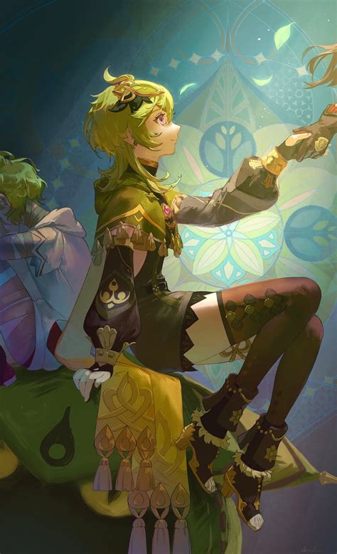 Amber Collei And Cuilein Anbar Genshin Impact Drawn By Mizuku Hei Danbooru