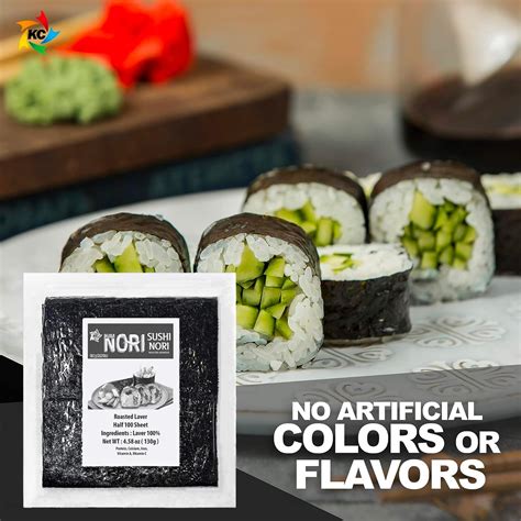 Kimnori Sushi Nori Seaweed Sheets 100 Half Cut Philippines Ubuy