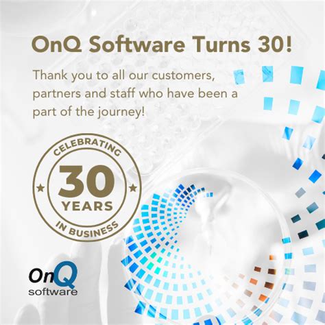 onq software turns 30