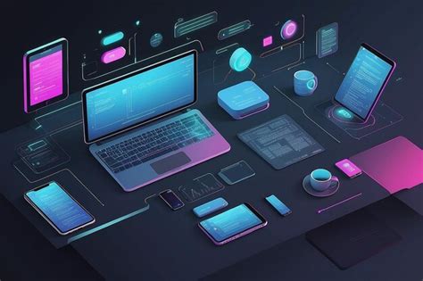 Hand Coding Concept Illustration Premium Ai Generated Image