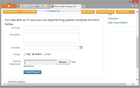 Unable To Submit Tickets From Portal After User Has Authenticated Spiceworks Support