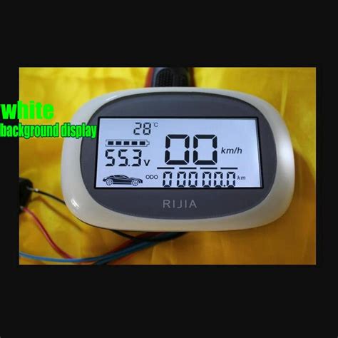 Electric Bike Speedometer Lcd Display 36v48v60v72v Vicedeal