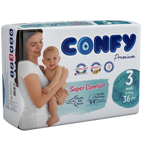 Scutece Pentru Copii Confy Premium Midi Nr 3 4 9 Kg Pachet 36 Buc Emag Ro
