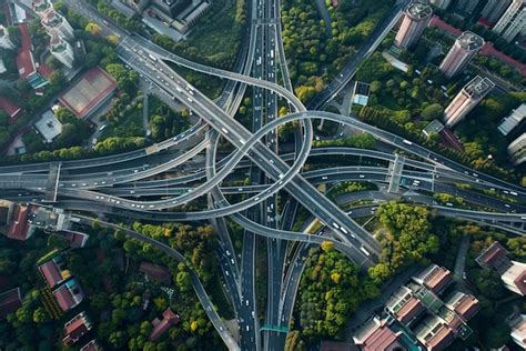 Prospects For Expressway Asphalt Pavement City Building Commercial Building Premium Ai