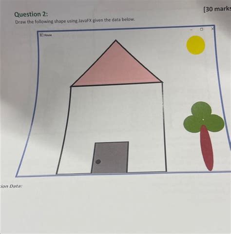 Solved Question 2 Draw The Following Shape Using Javafx